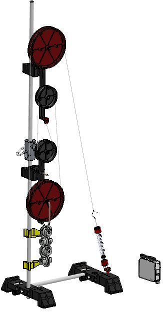 Feste Rolle, lose Rolle und Flaschenzug als einfache Maschinen